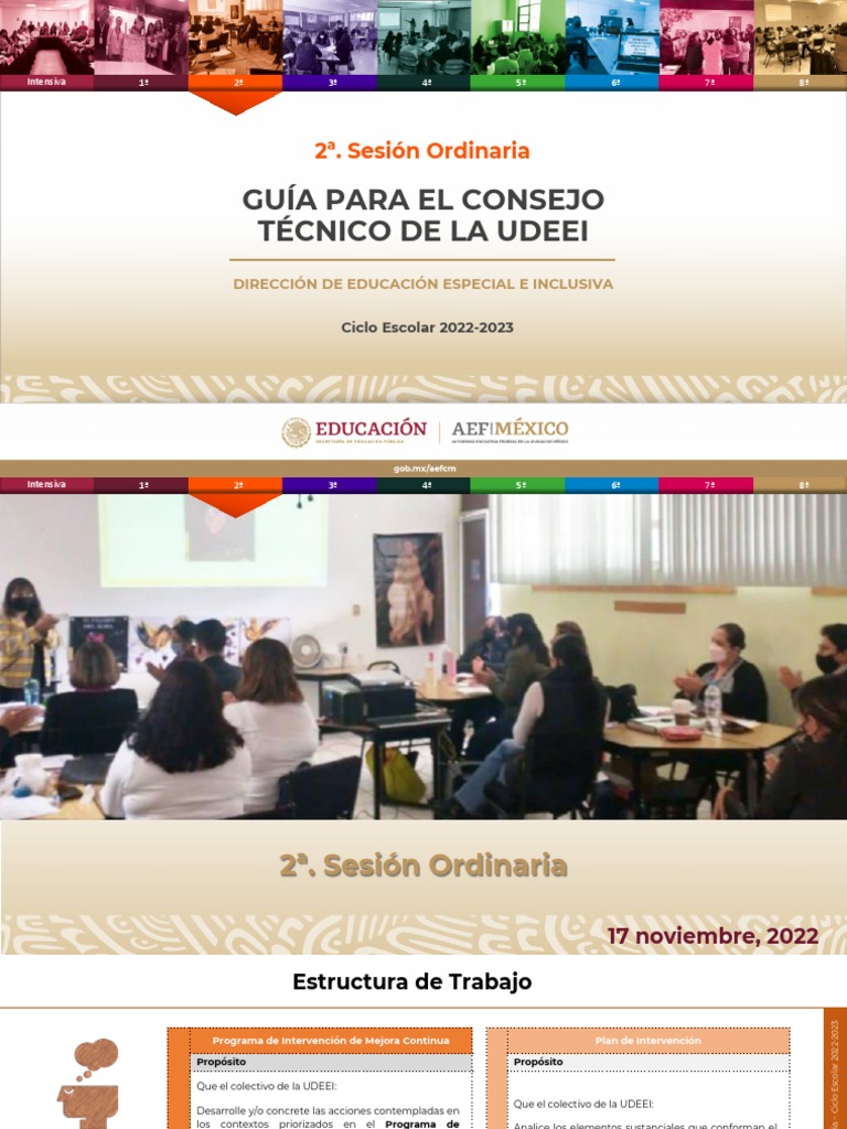 Guía Consejo Técnico UDEEI 2022-2023 | PDF