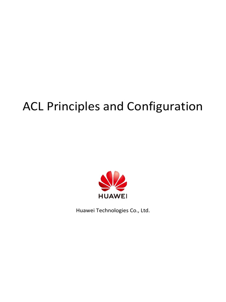 14 ACL Principles and Configuration | PDF | Internet Protocol Suite | Computer Network