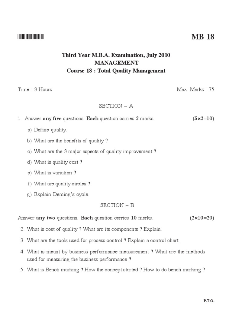 MB18 | PDF | Iso 9000 | Quality (Business)