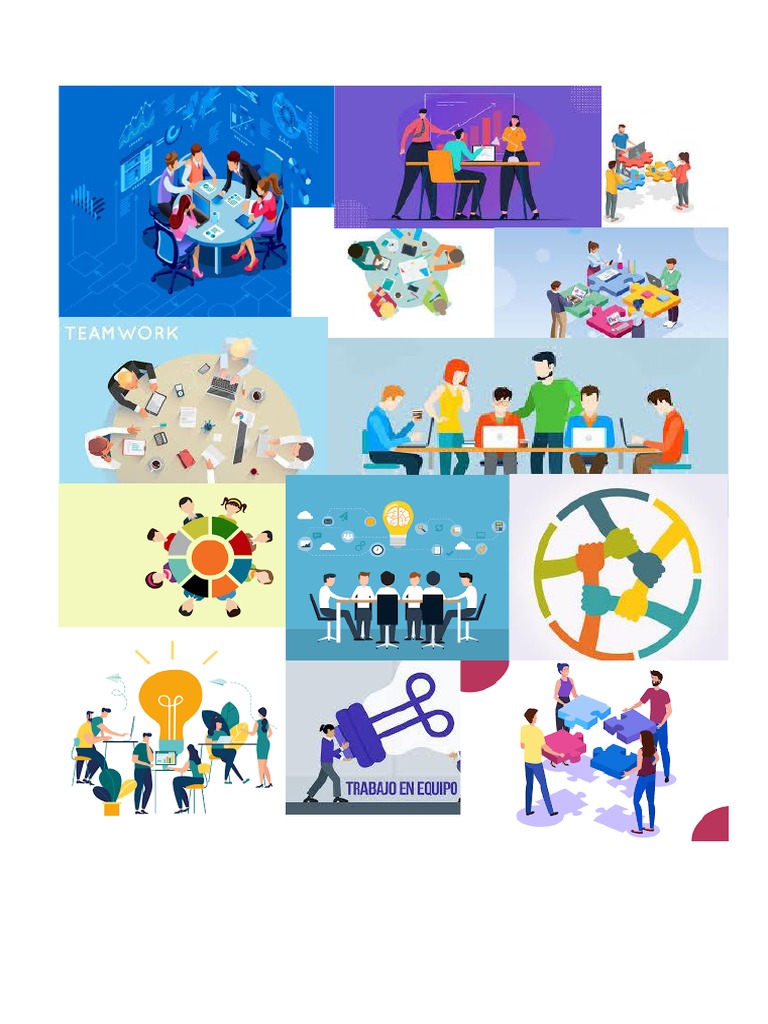 Collage Del Trabajo en Equipo | PDF