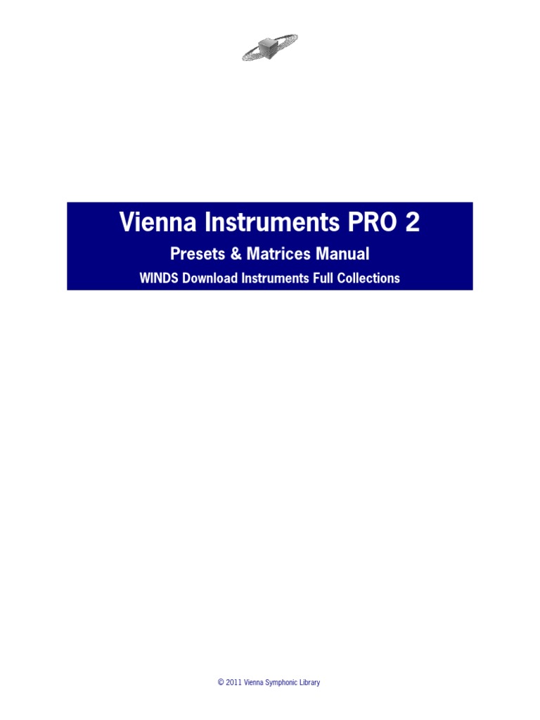 VIPRO2 Presets-Matrices WINDS-DI-Full Manual English v2 | PDF ...
