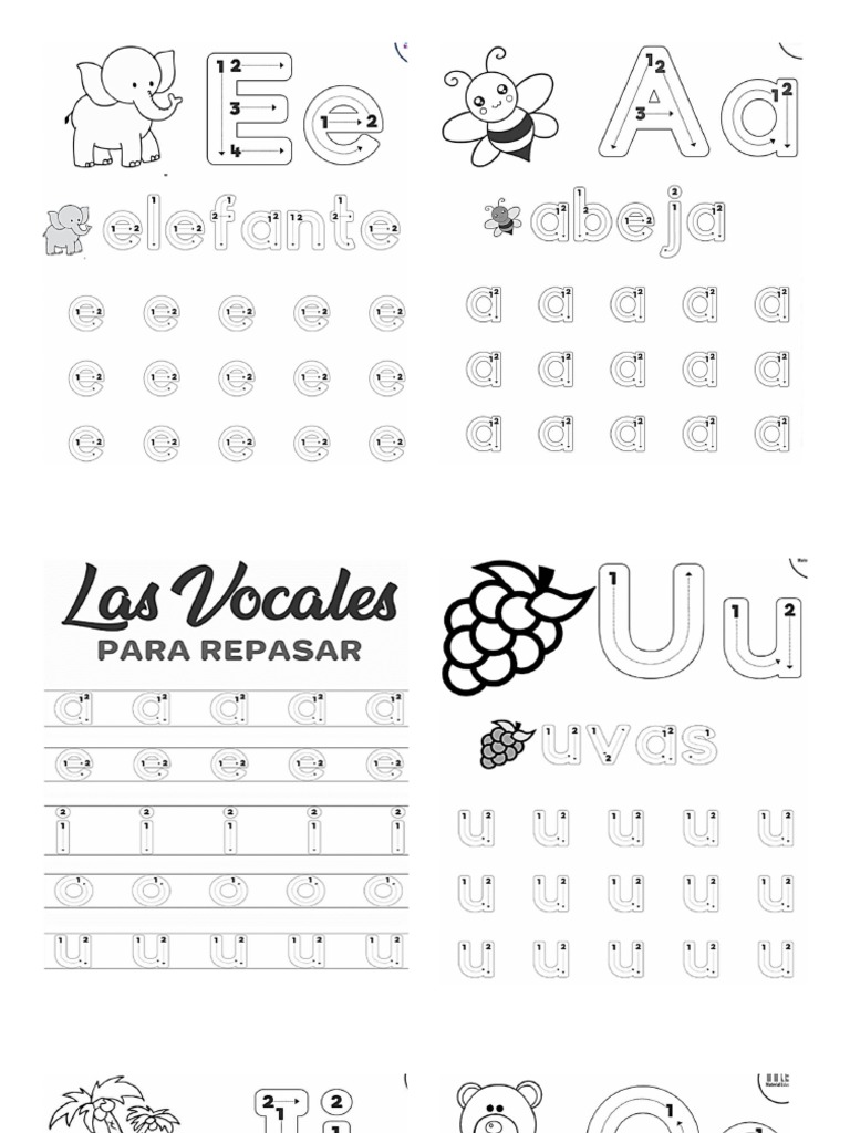 Guias Las Vocales Ceci | PDF