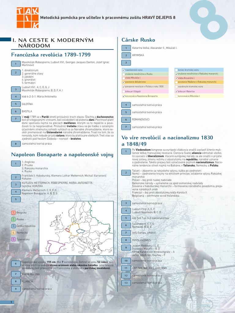 Hravý Dejepis 8 - RIEŠENIA | PDF