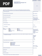 Portugal Schengen Visa Application Form | PDF | Travel Visa | Debit Card