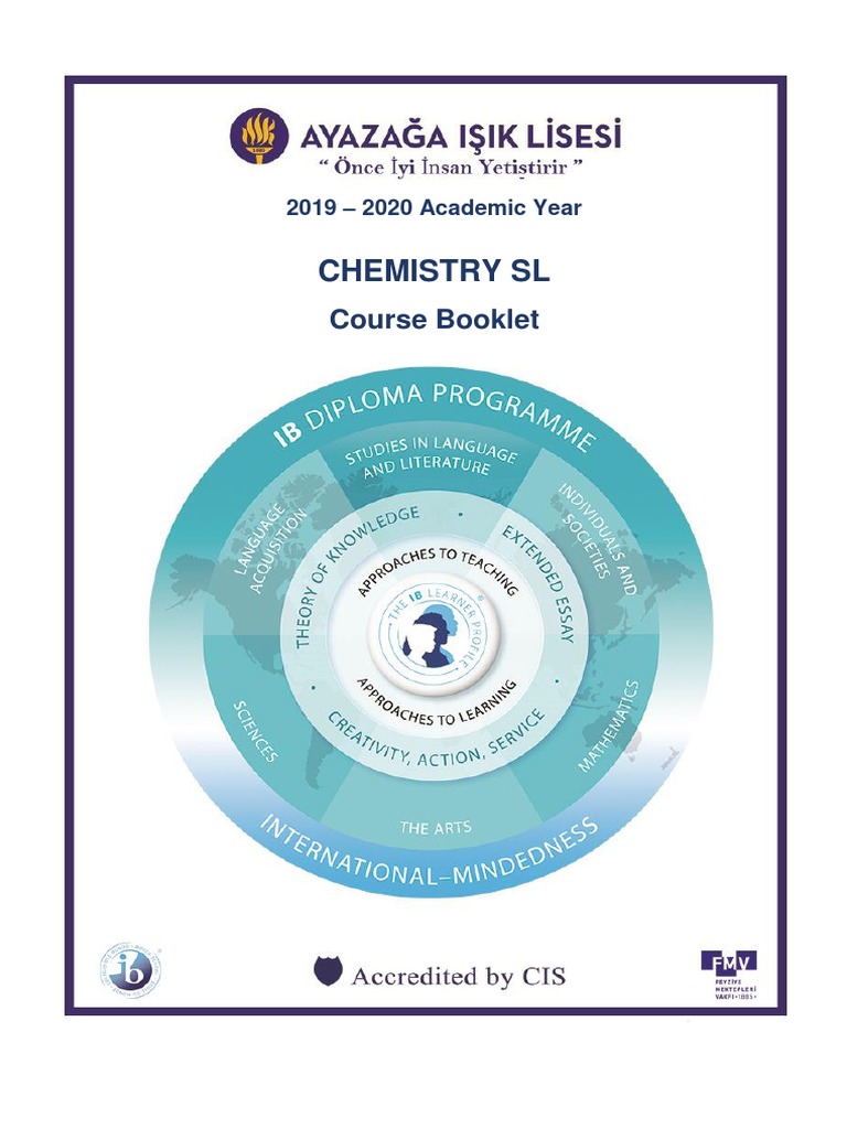 Ib Chemistry SL Booklet | PDF | Educational Assessment | Science