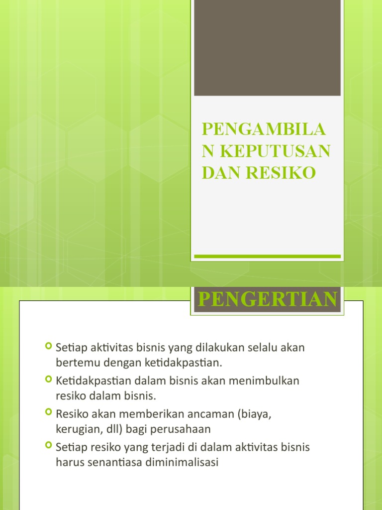 Analisis Resiko | PDF