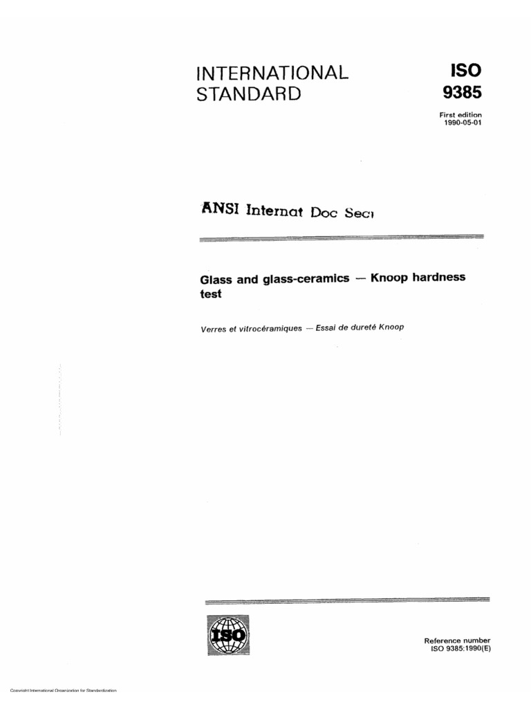 Iso 9385-1990 | PDF