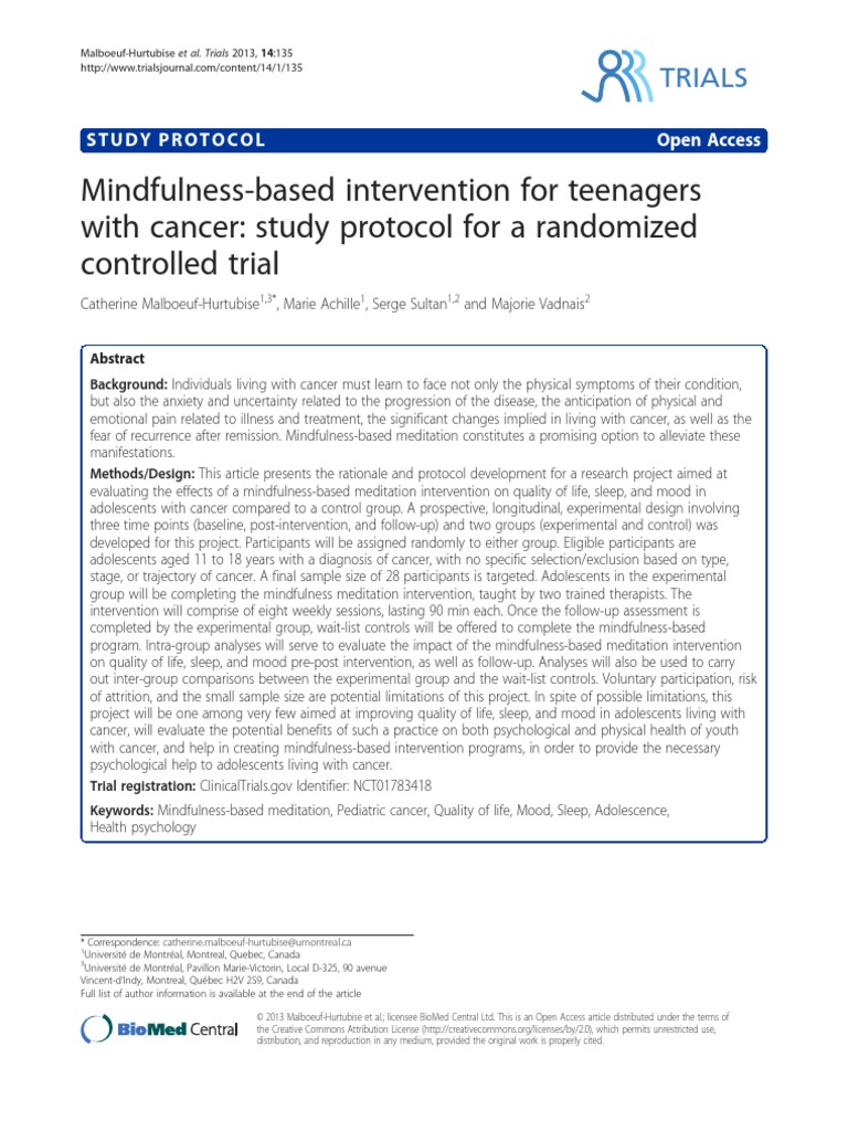 Mindfulness-Based Intervention | PDF | Mindfulness | Likert Scale