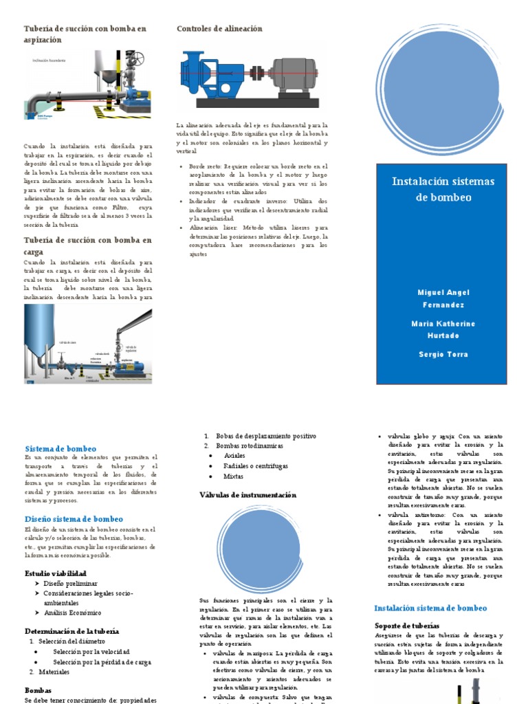 Instalación Sistemas de Bombeo | PDF | Bomba | Bienes manufacturados