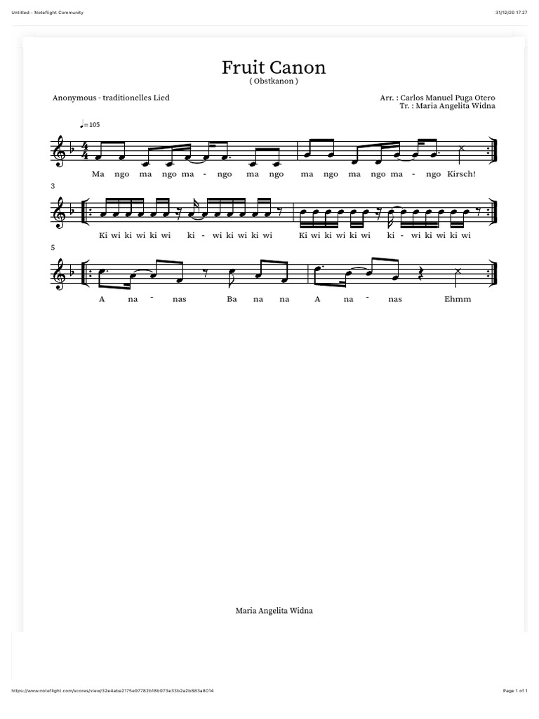 Fruit Canon Neue | PDF