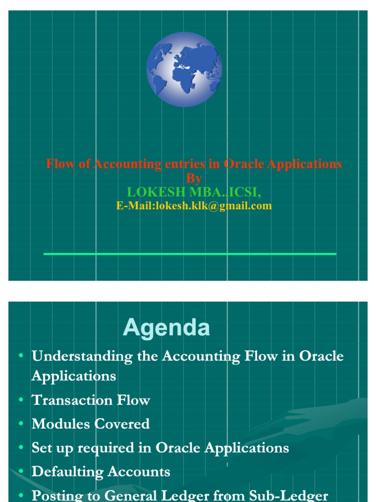 Flow Of Accounting Entries In Oracle Applications Pdf Receipt Inventory