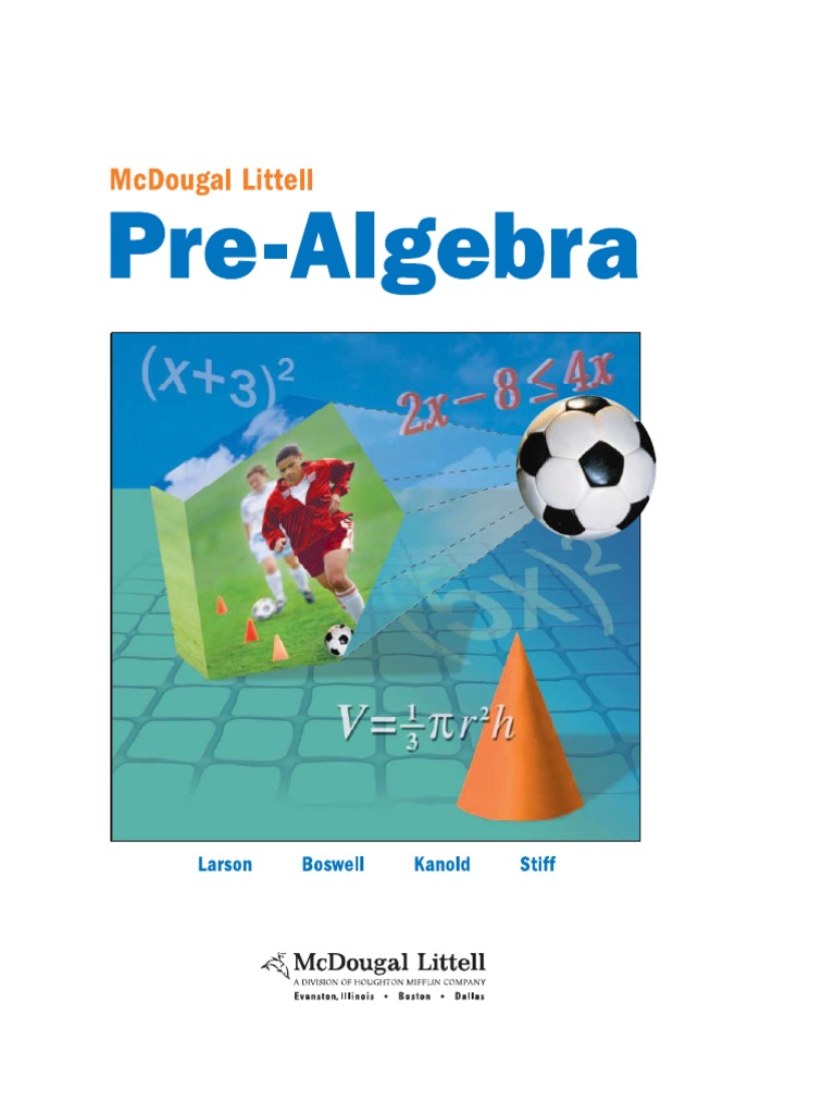 MCDouga Pre-Algebra Cont & Intro MCDougal | PDF