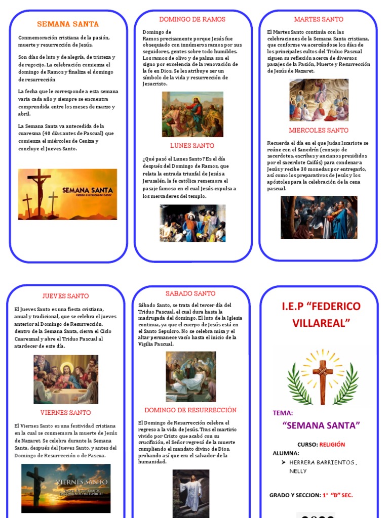 Triptico Nuevo | PDF | Pascua de Resurrección | Vacaciones religiosas