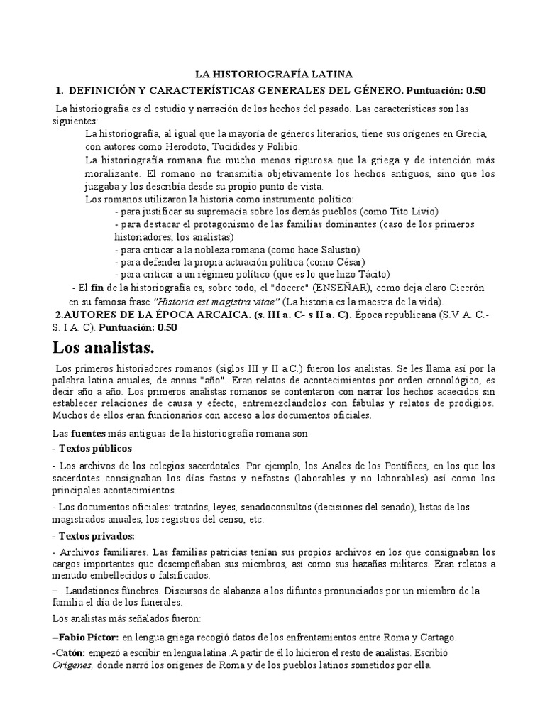 Los Analistas.: Orígenes, Donde Narró Los Orígenes de Roma y de Los ...