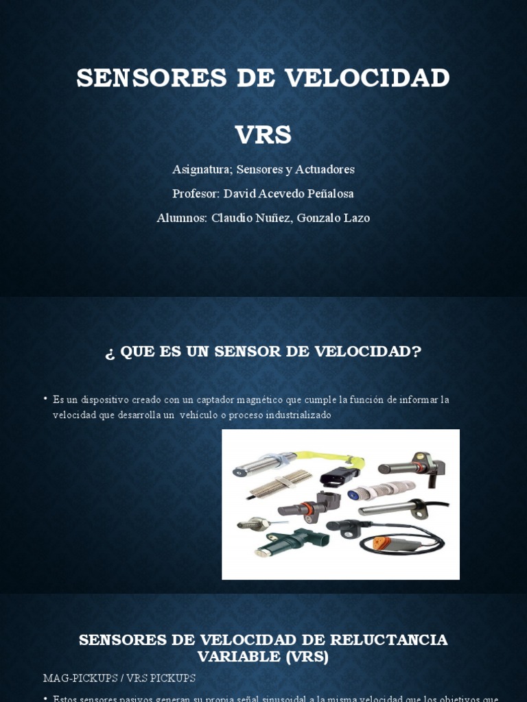 Sensores de Velocidad - 115824 | PDF | Corriente eléctrica | Inductor