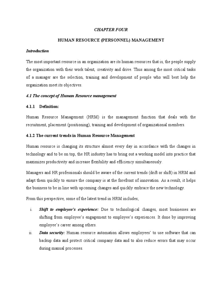 CHAPTER 4 Human Resource-1 | PDF | Human Resource Management | Piece Work