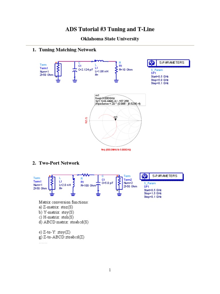 Ads Tut 3 Pdf Transmission Line Printed Circuit Board