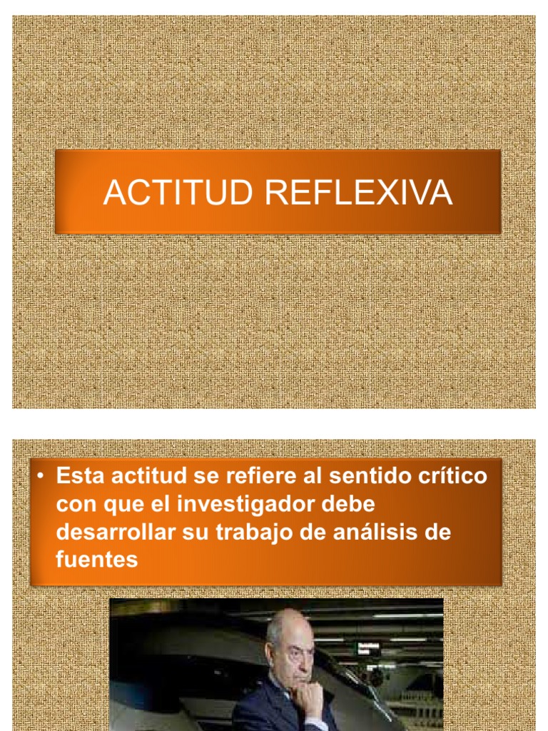 Actitud y significado de lo reflexivo | PDF | Epistemología | Cognición