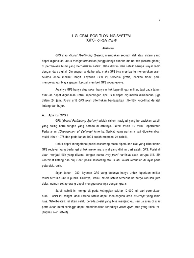 02 - STMIK AMIKOM Yogyakarta Makalah ANDI - Global Positioning | PDF