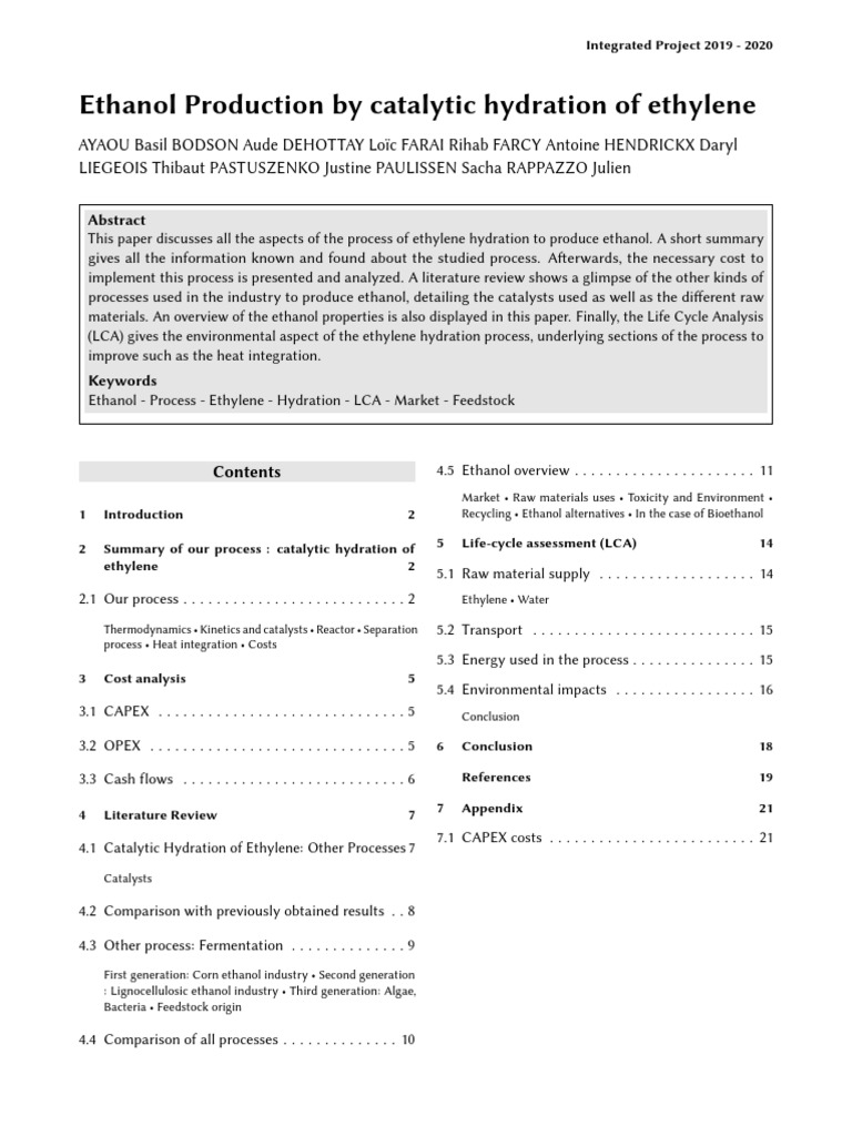 Article Publication Ethanol | PDF | Biofuel | Ethanol