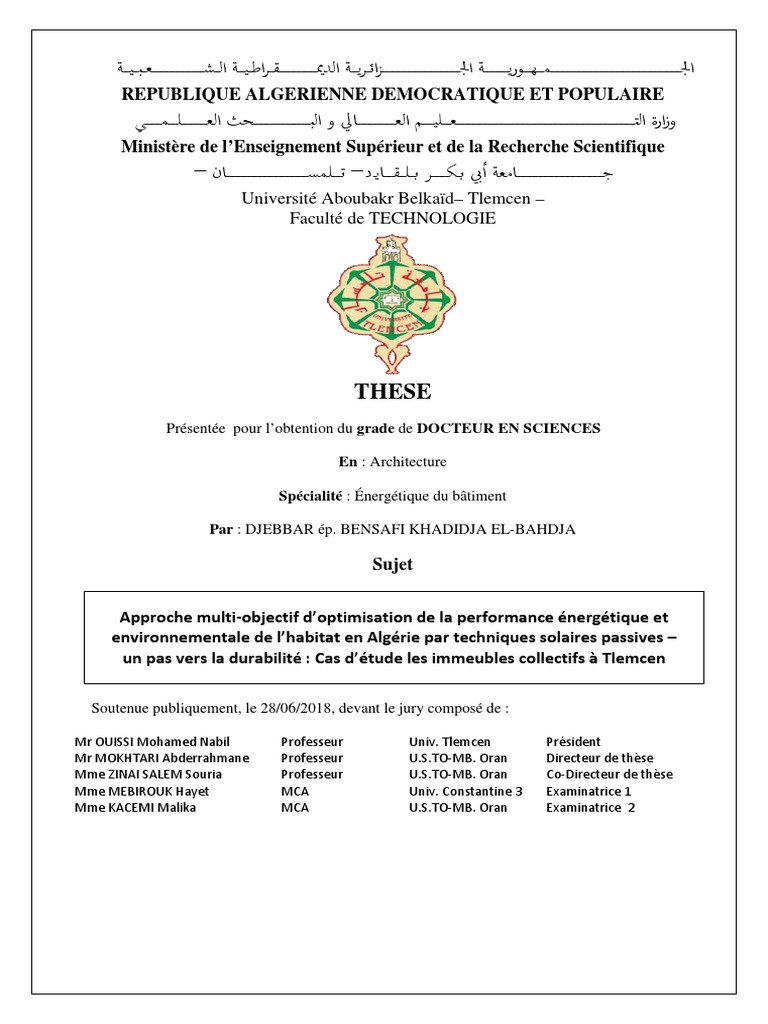 Arc Djebbar | PDF | Efficacité énergétique | La nature