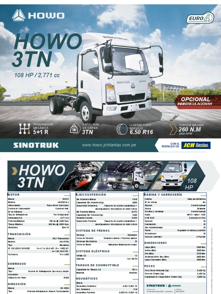 Camion Carga Liviana 3TN | PDF | Camión | Vehículo de motor