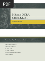 6-Método Ocra Checklist Ejemplo de Aplicación Corregido VT | PDF ...