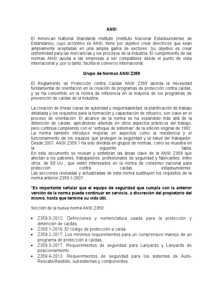 Que Es ANSI | PDF