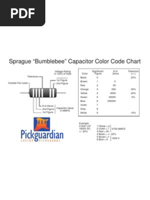 Bumble Bee Capacitor Color Code