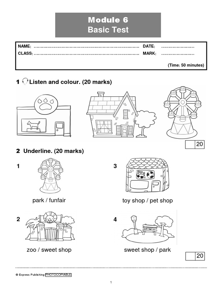 2 16 I Wonder 1 Module Test 6 | PDF