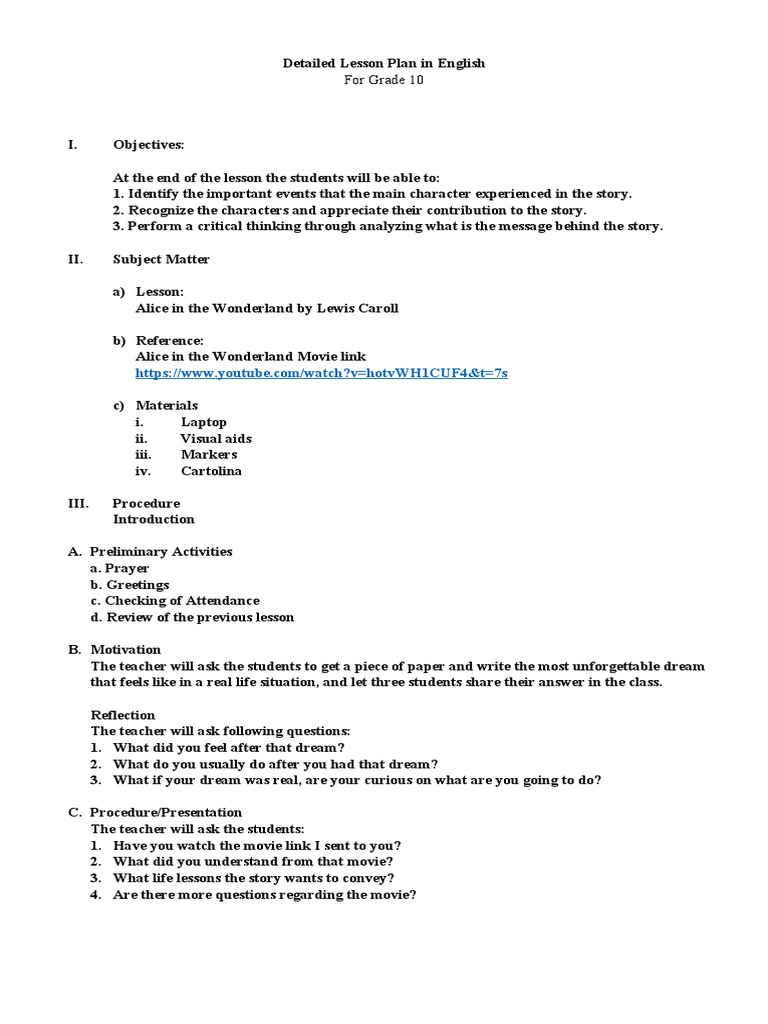 A Journey Through Wonderland: Analyzing Character, Events, and Life ...