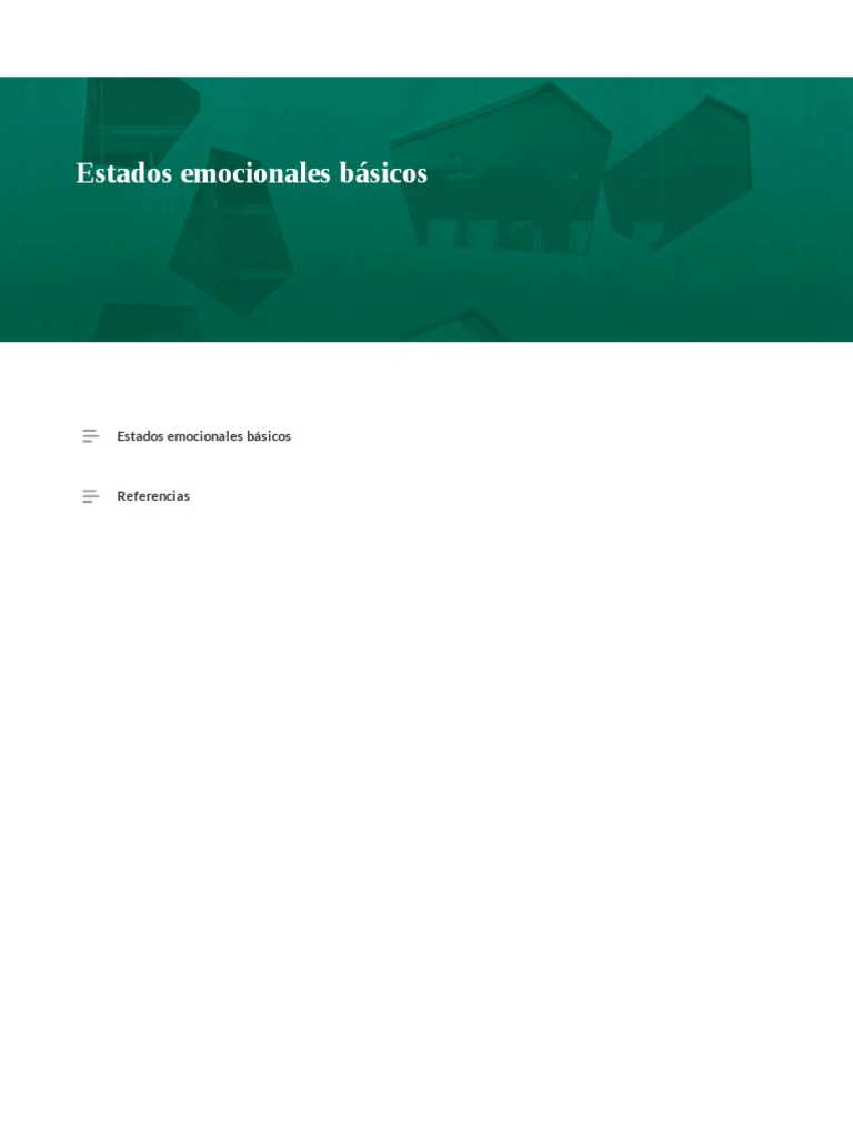 Lectura 3 Estados Emocionales Básicos Descargar Gratis Pdf Las