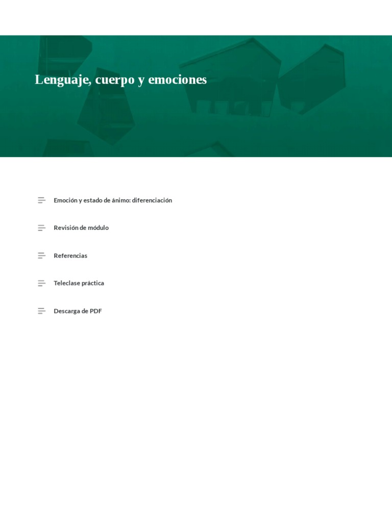 Lectura 4 - Lenguaje, Cuerpo y Emociones | PDF