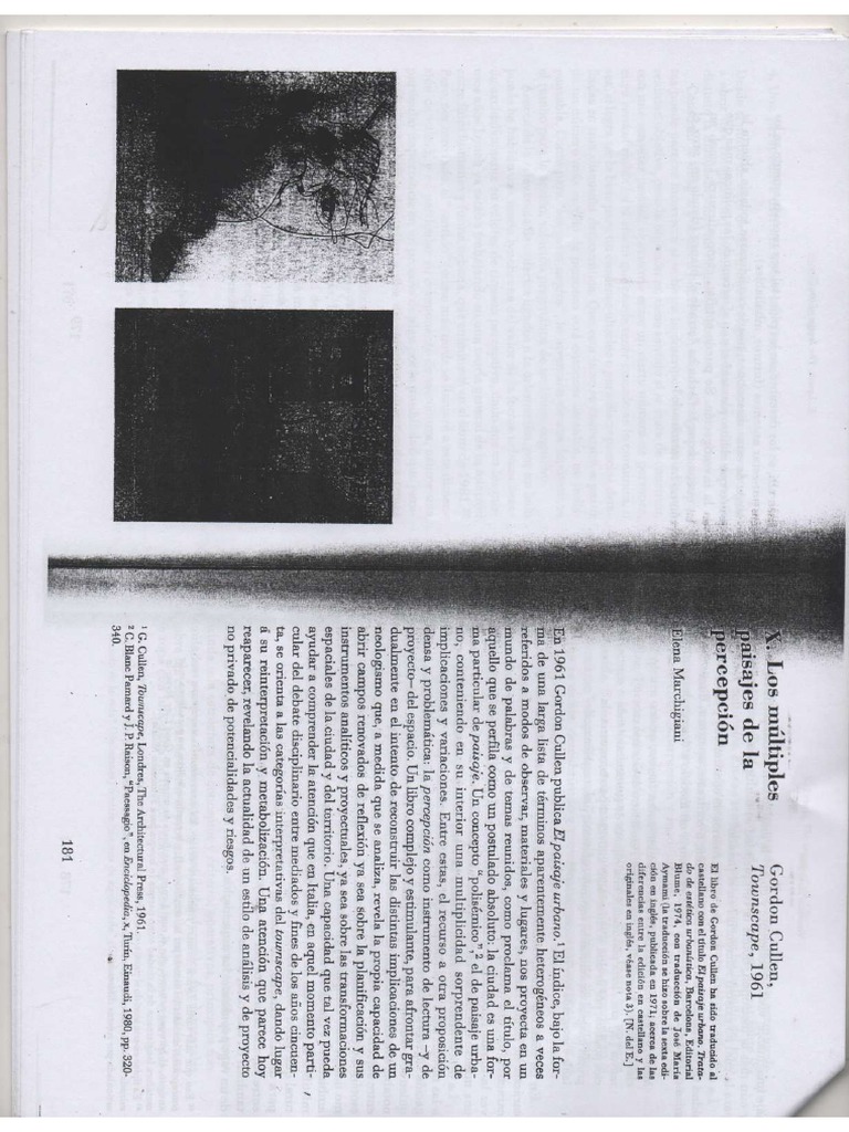 Clásicos Del Urbanismo Moderno. C X. G.Cullen. Los Múltiples Paisajes ...