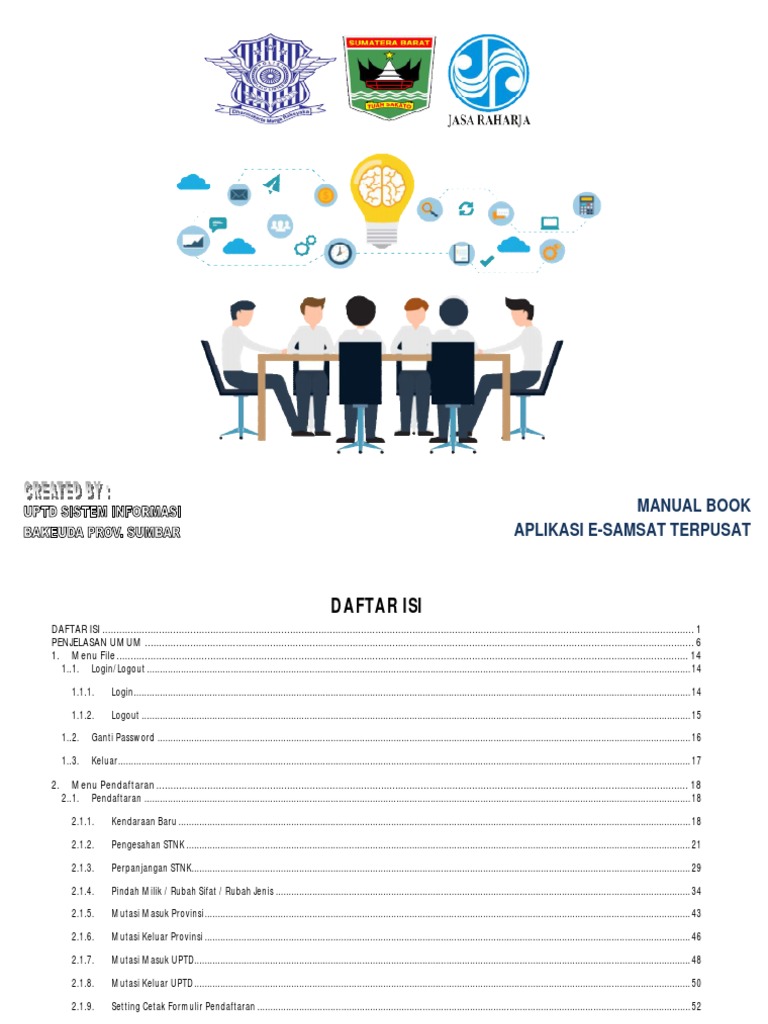 Manual Book Aplikasi E-Samsat Terpusat | PDF | Teknologi & Rekayasa