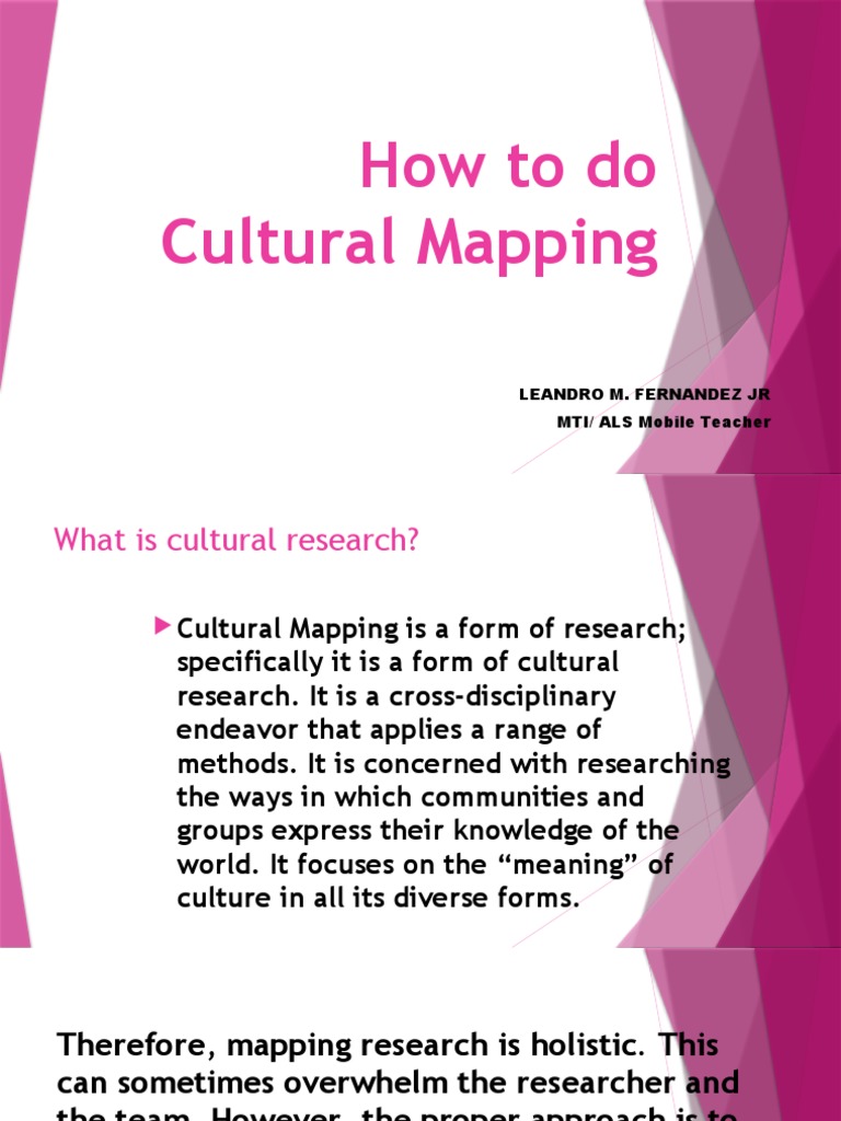 How To Do Cultural Mapping (Day 2 Closing) | PDF | Ethnography ...
