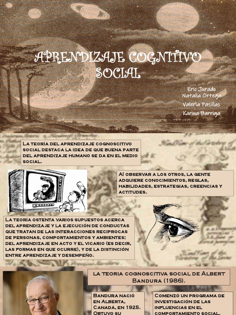 Expo Aprendizaje Cognitivo Social | PDF | Aprendizaje | Comportamiento
