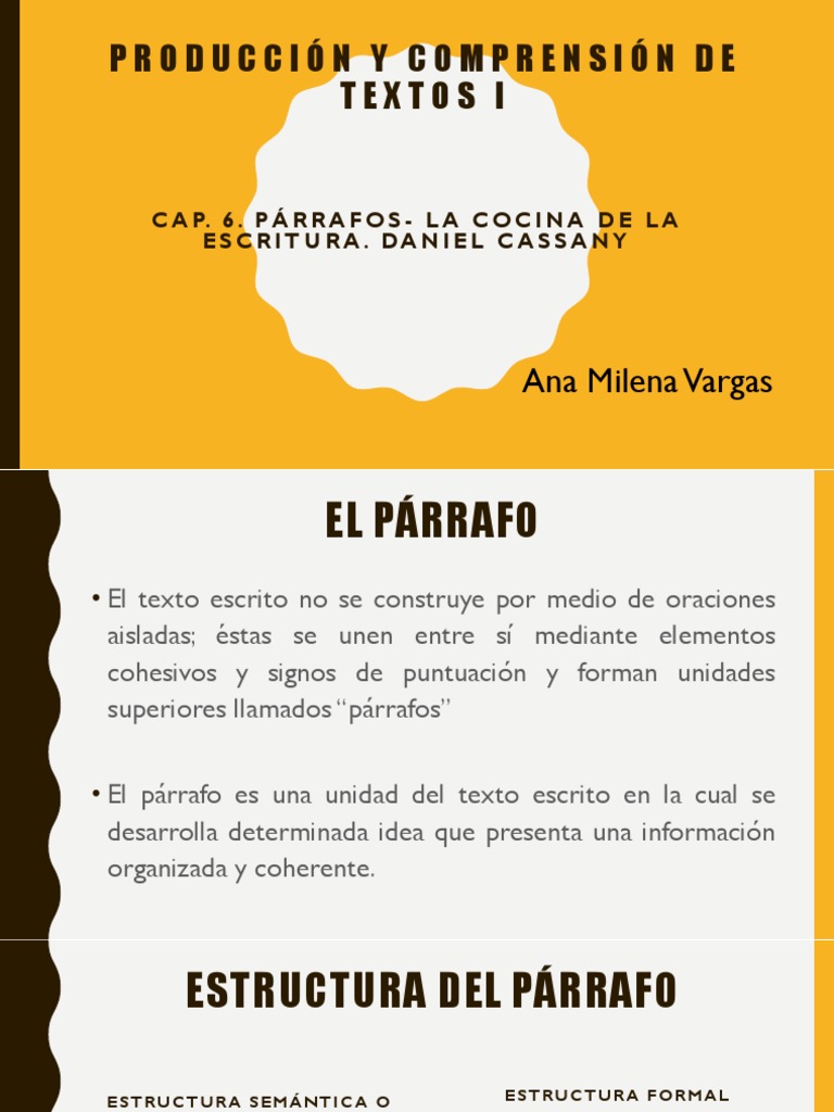 Guía Práctica para Redactar Párrafos | PDF | Oración (Lingüística ...