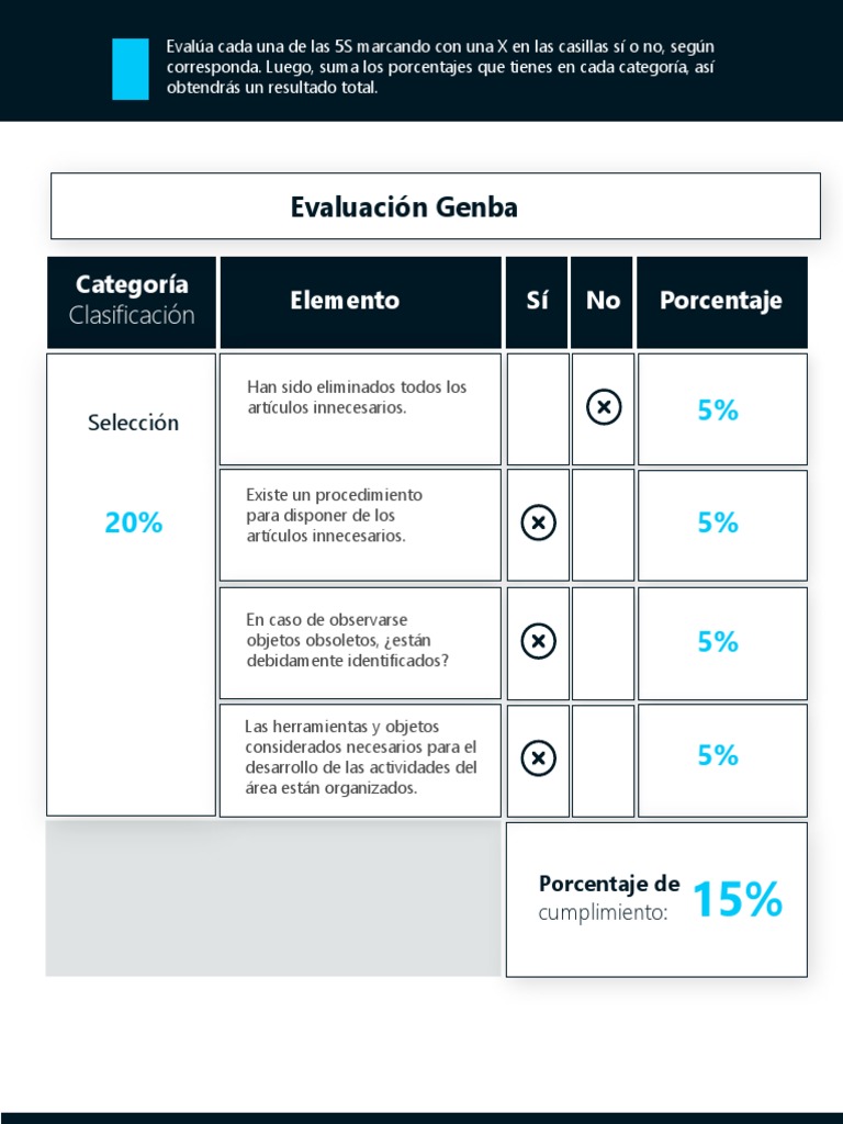 Evaluación Del Genba | PDF