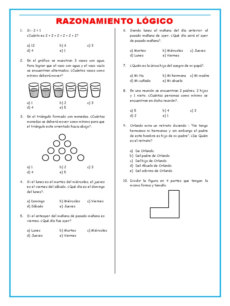 Razonamiento-Logico Act2 | PDF