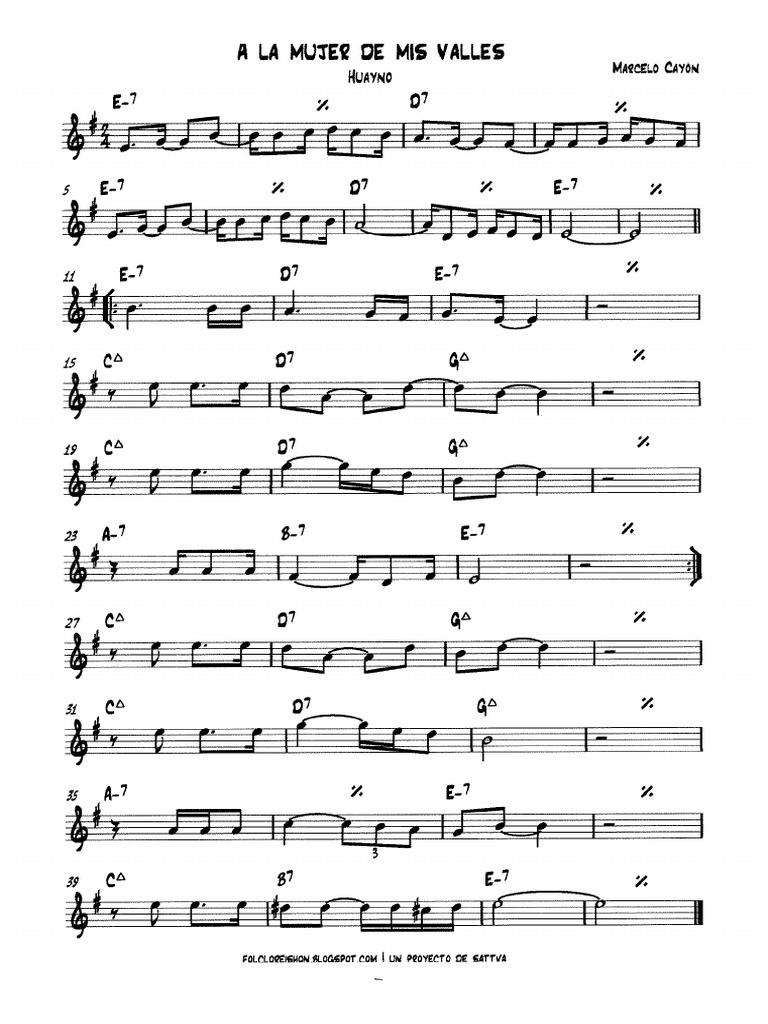 A La Mujer de Mis Valles | PDF