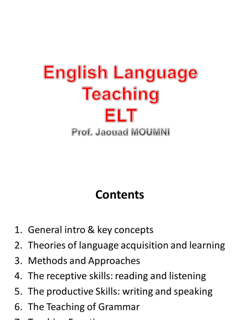 Elt 1 | PDF