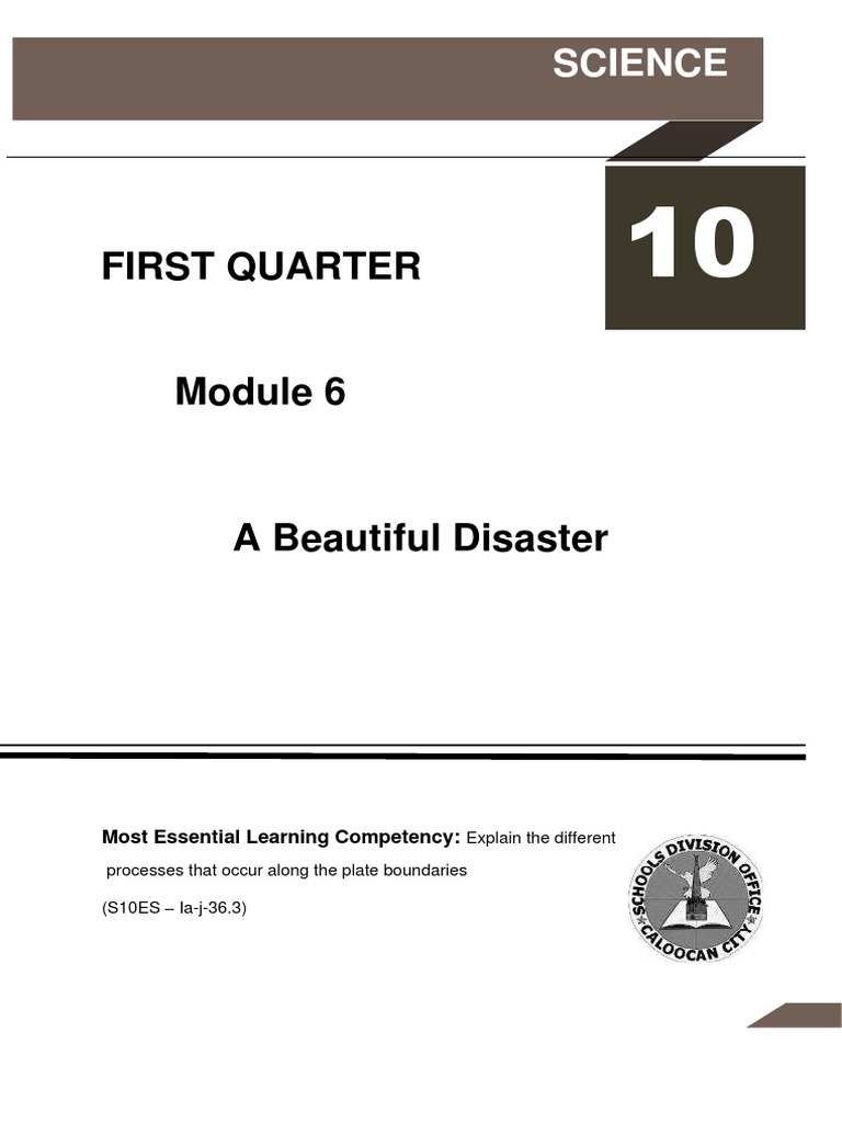 Science 10 Q1 Week 6 | PDF | Plate Tectonics | Earth