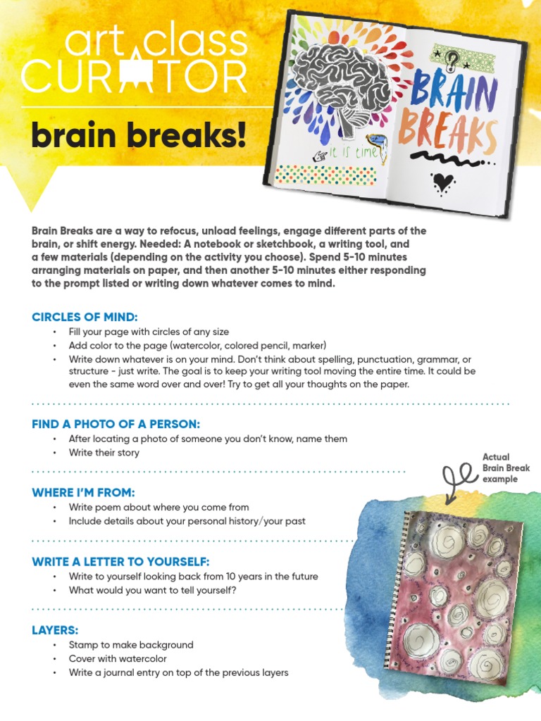 Brain Breaks | PDF | Paint | Drawing