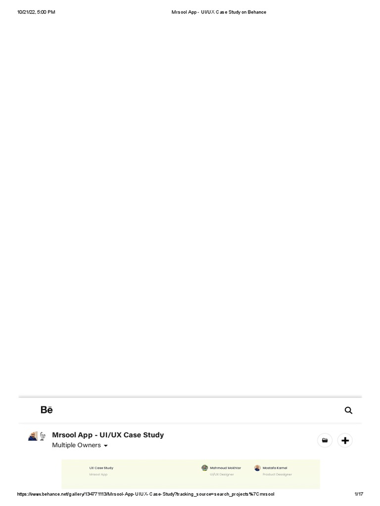 Mrsool App - UI - UX Case Study On Behance | PDF