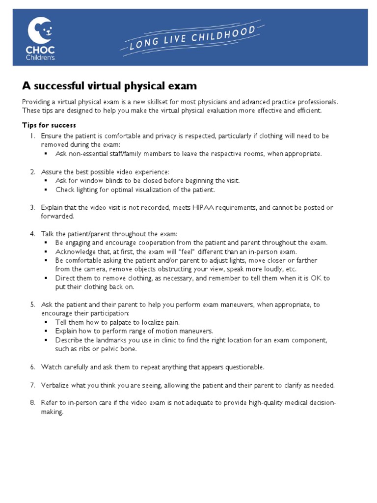 Virtual Physical Exam V2 - Final | PDF | Physical Examination | Edema