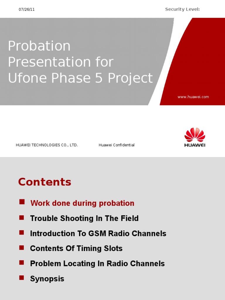Probation Presentation | Telecommunications Engineering | Digital ...
