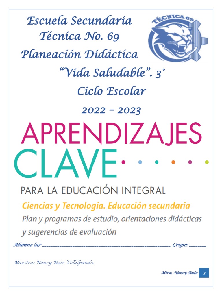 Cuadernillo para Los Alumnos. Vida Saludable - PDF 2022-2023 | PDF