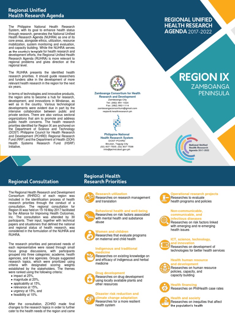 RUHRA Brochure - Region IX | PDF