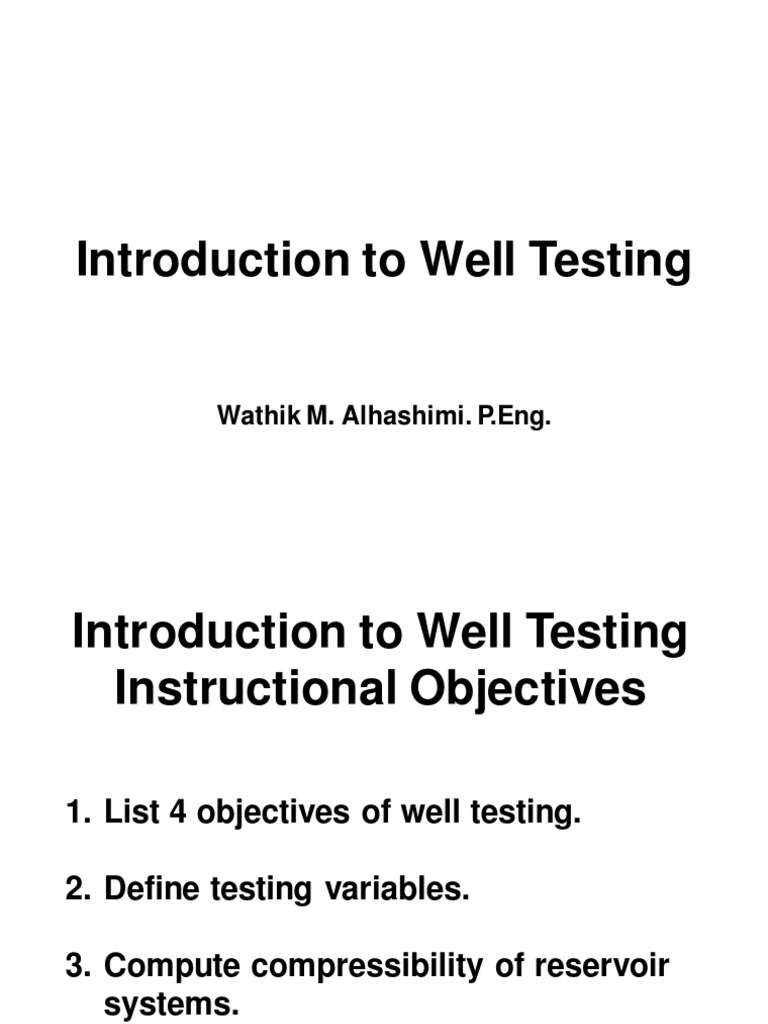 Introduction To Well Testing 1646085774 PDF Permeability Earth